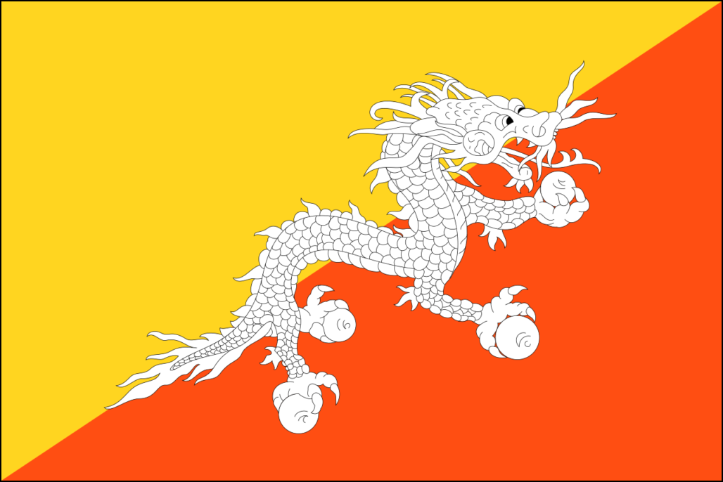 Flagge Von Bhutan Farbe Und Bedeutung Flags World Flagge Von Bhutan Farbe Und Bedeutung Flags World